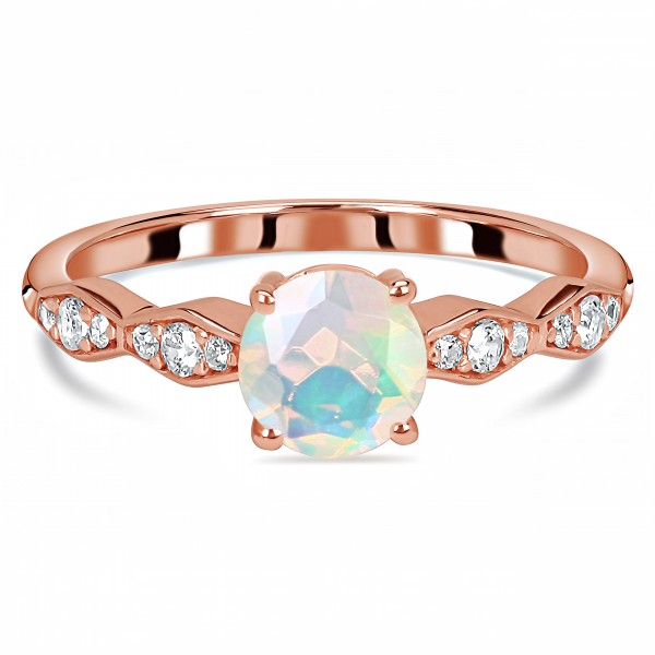 Opal Ring Rose Gold